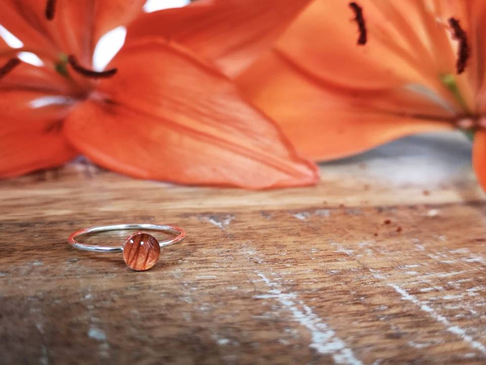 Tiger Lily Stacking Ring - Birch Artisan Studio